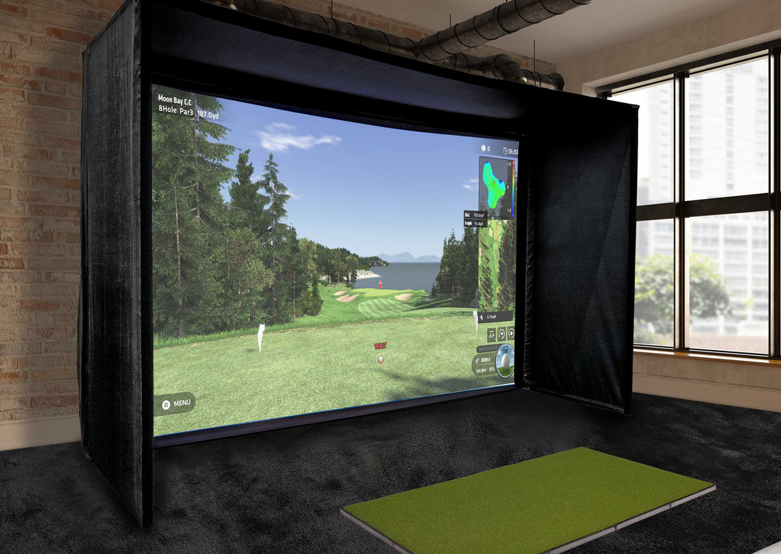 Uneekor Eye XO Medalist Golf Simulator Package l Complete Home Setup