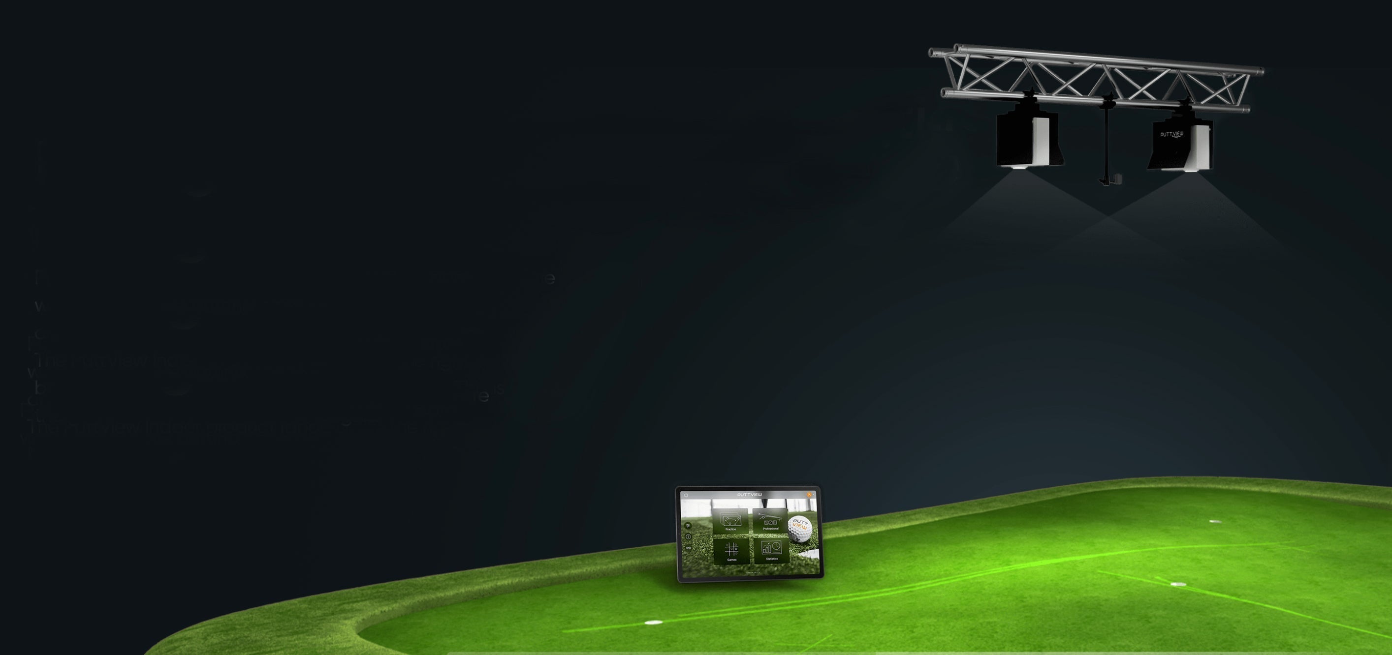PuttView P12 Indoor Putting Green & Simulator